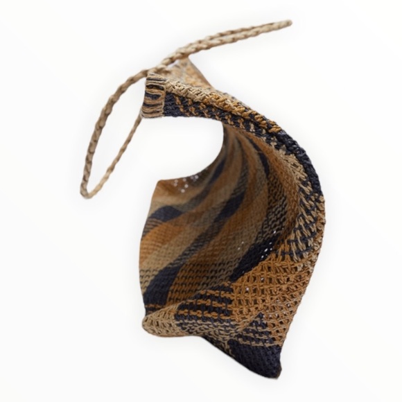 Zara | Bags | Zara Hazelnut Brown Plaid Woven Tote Bag | Poshmark